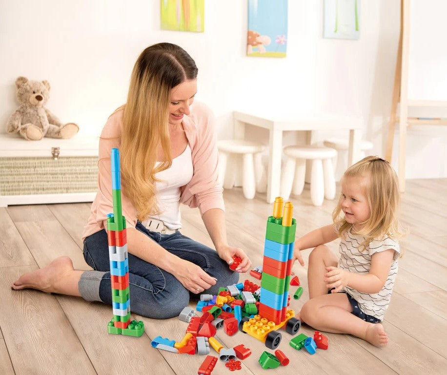 PolyM Building Block Tub - 128pc – The Canterbury Playcentre Shop