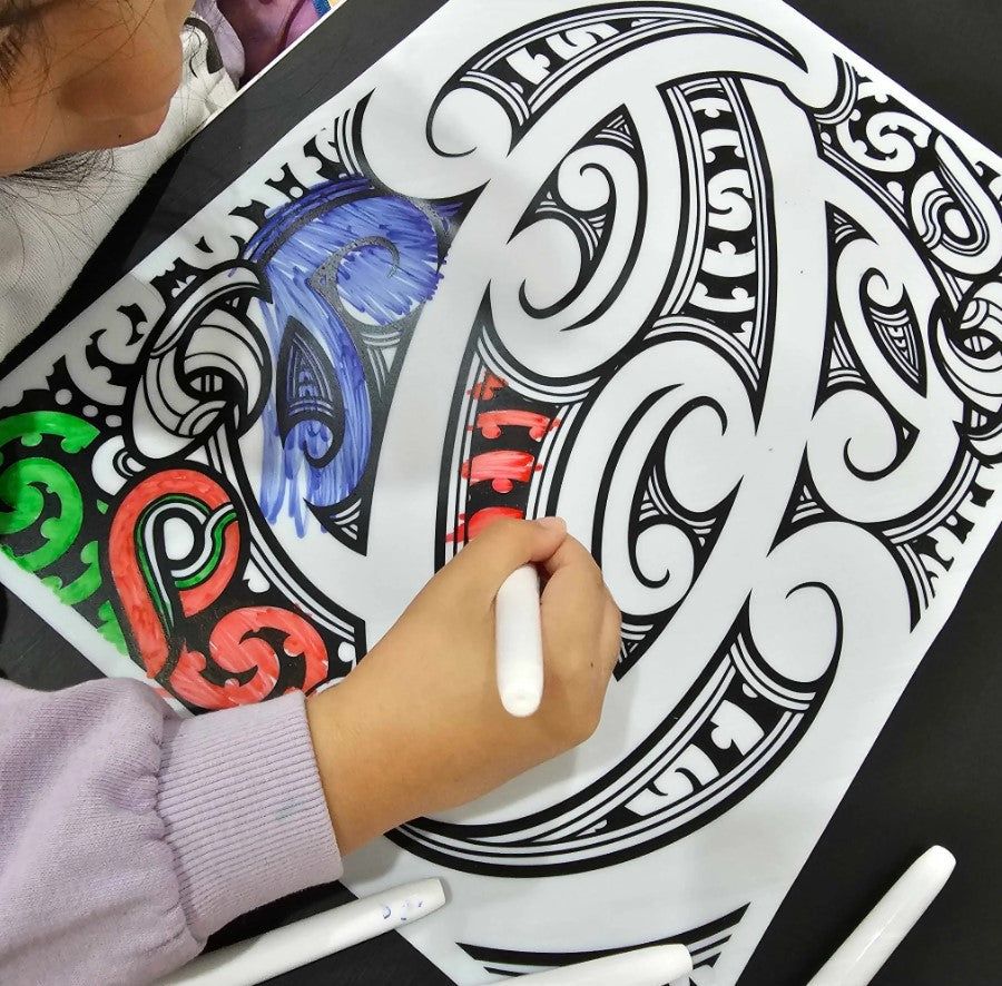 Koru Design Washable Colouring Mat - Koha Create – The Canterbury ...