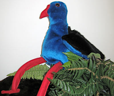 Pukeko Hand Puppet NZ made – The Canterbury Playcentre Shop